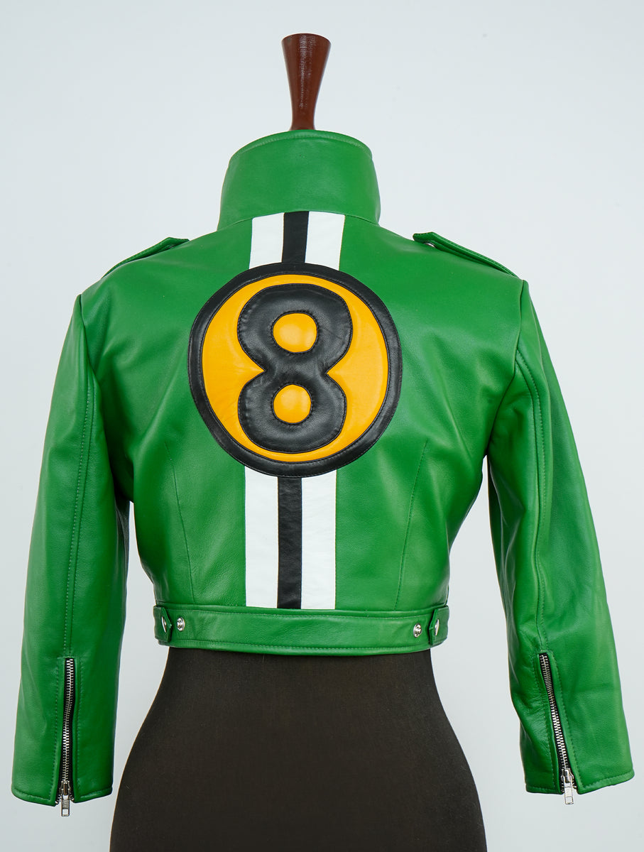 Blue Mary Fatal Fury- KOF Inspired Green Cosplay Leather Jacket ...