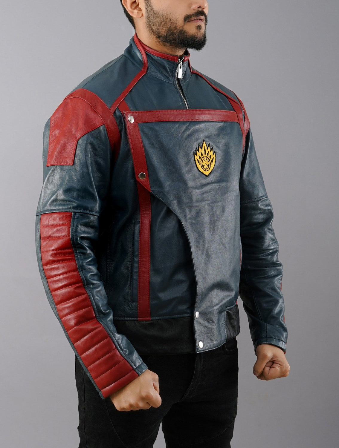 Handmade Inspired Chris Pratt Star Lord Vol 3 Cosplay Costume Real Lea ...