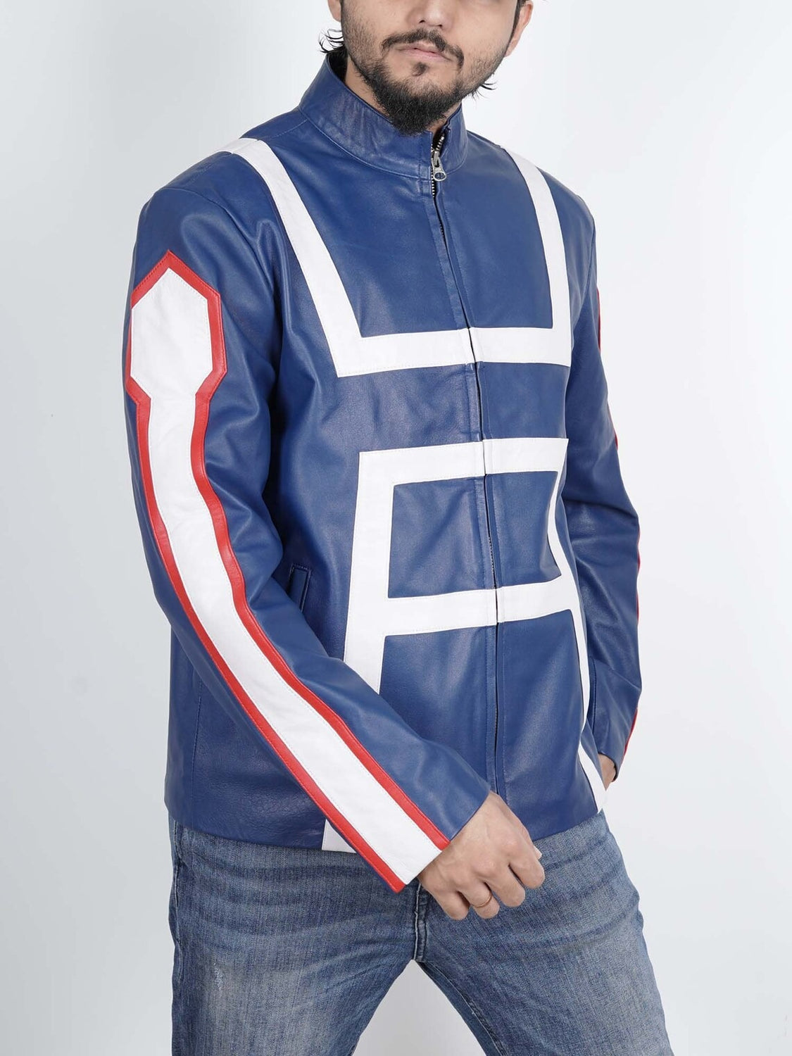 Mens Inspired Blue Cosplay Costume Jacket – Fanzilla Jackets